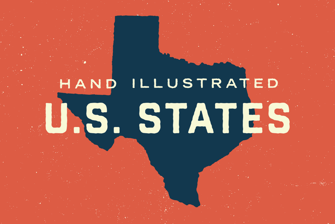 50 U.S. State Shapes & Map – GhostlyPixels