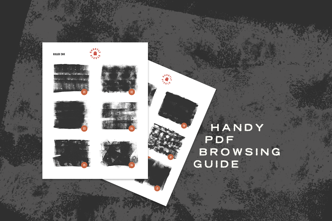 Vector Rolled Ink Textures – GhostlyPixels